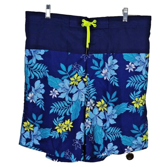 Speedo | Swim | Speedo Mens Swimsuit Trunk Blue Floral Mesh Lined ...
